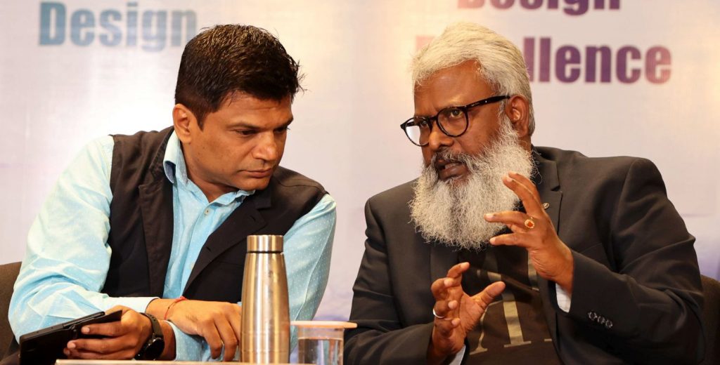 Mr Sathiyaseelan, VP, Design Styling, Ashok Leyland, and Mr Thyagu ...